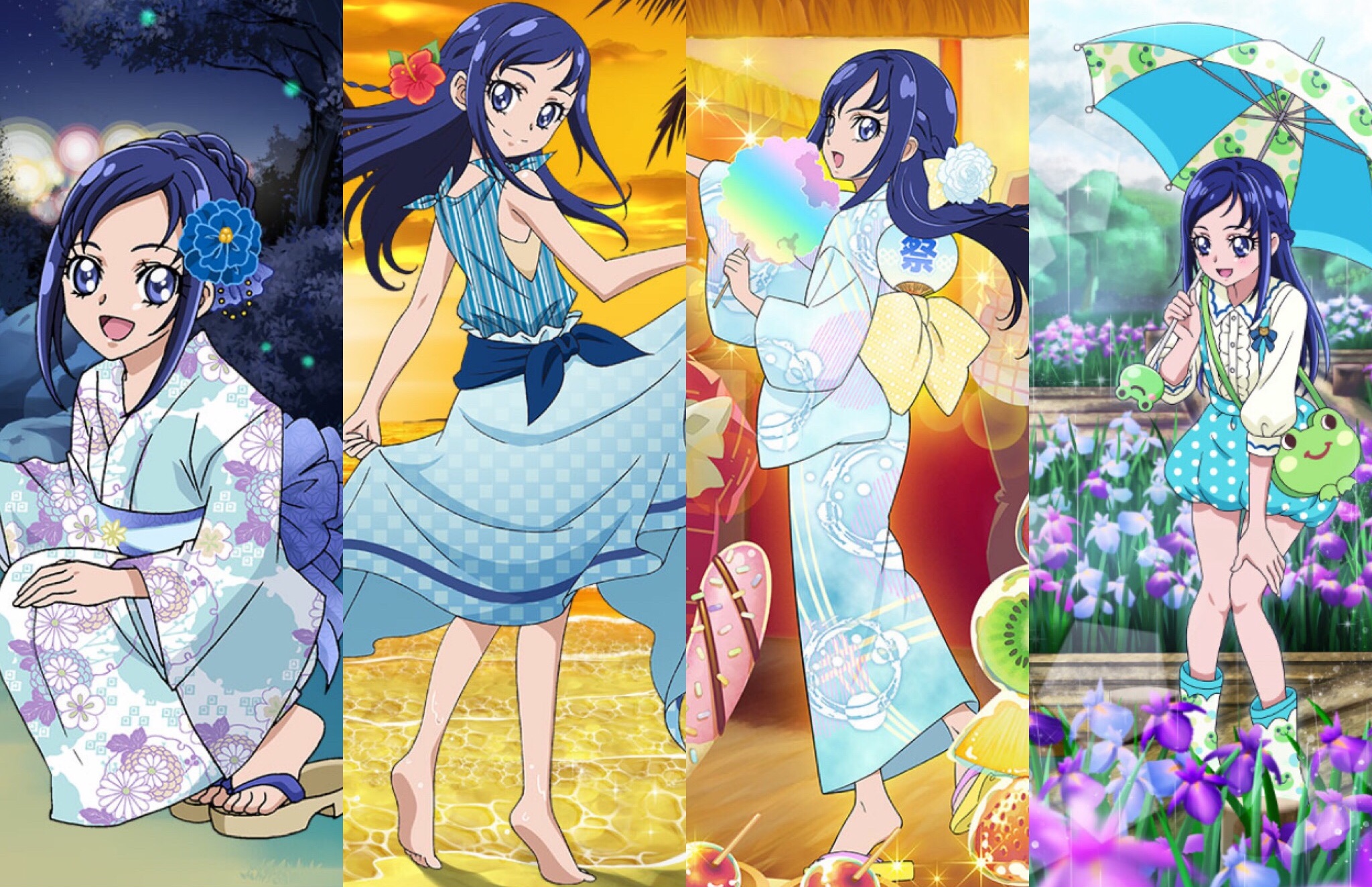 キュアぱず全種類星4カード キュアダイヤモンド菱川六花の能力値 魔法少女思い出ブログ